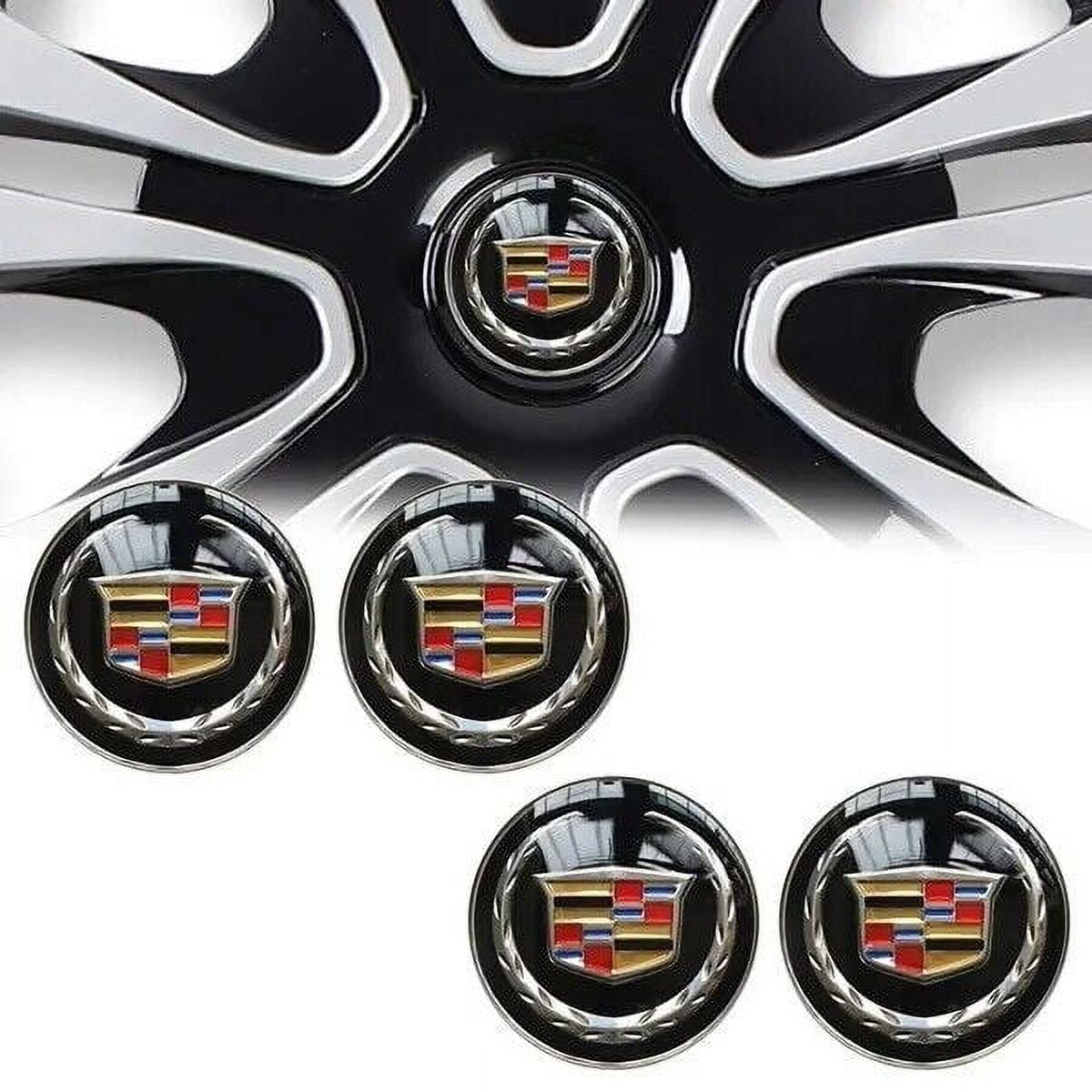 4x Black 65mm wheel center cap stickers Decal Cadillac CTs Sts Ct4 Ct5 ...