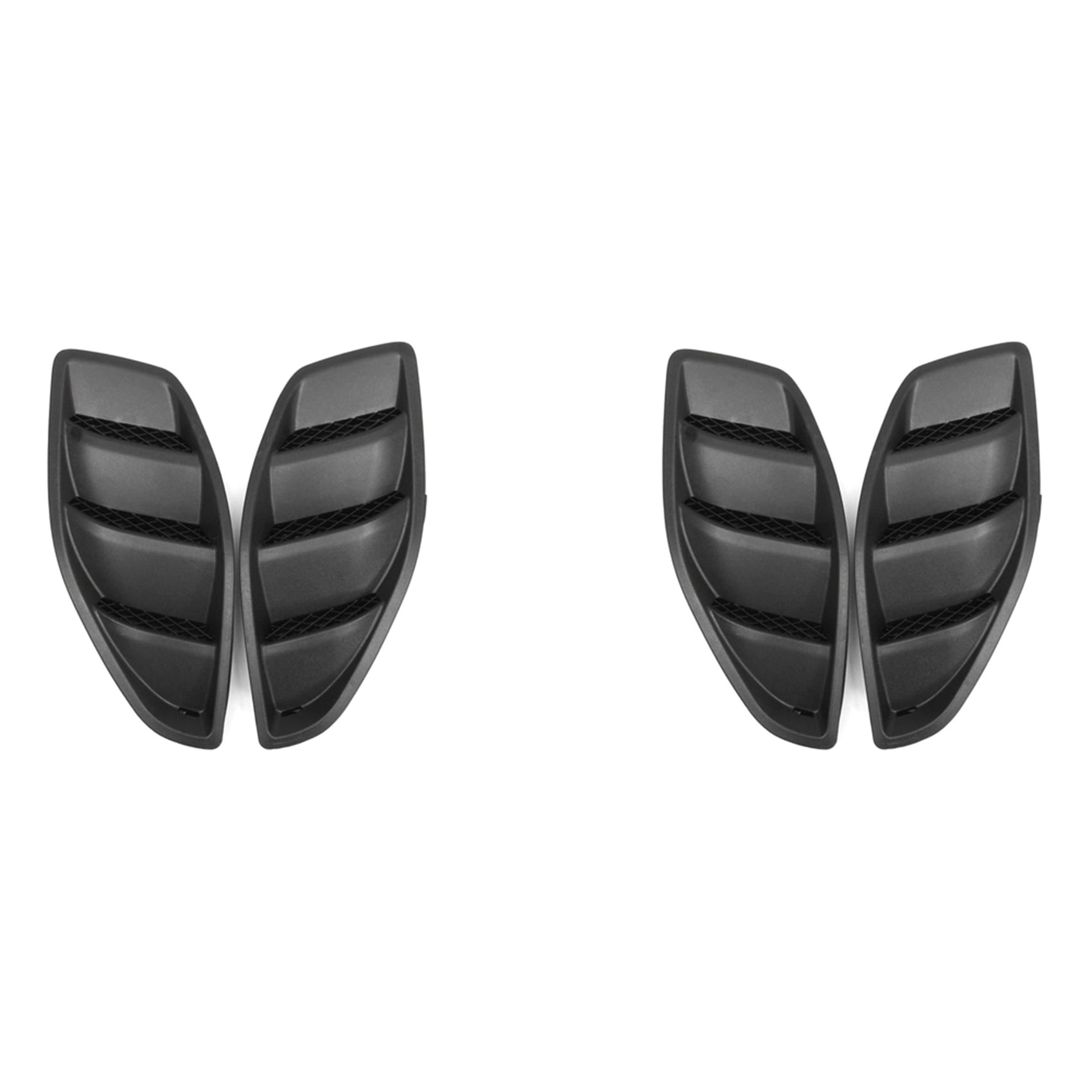 4x Car Left Right Engine Hood Dome Louvers Inlet Vents Bezel Fit for JK ...