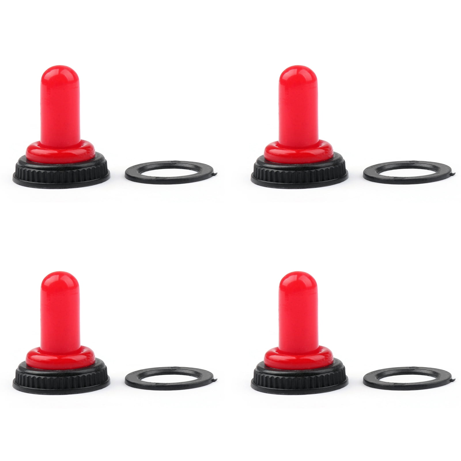4x Car Toggle Switch Boot 12mm Rubber Waterproof Cover Cap IP67 T700-1 ...