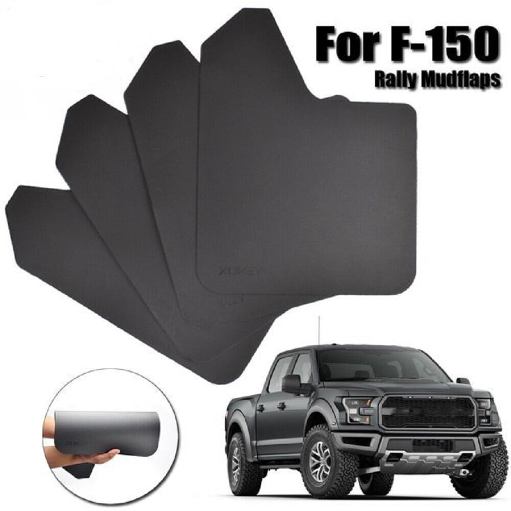 4x Car Wide Rally Mud Flaps Splash Guards Mudflaps for Ford F150 F-150 F250 High Grade PP+TPO ...