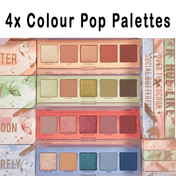 4x Colourpop Bright and Colorful Eyeshadow Palette Set - Walmart.com