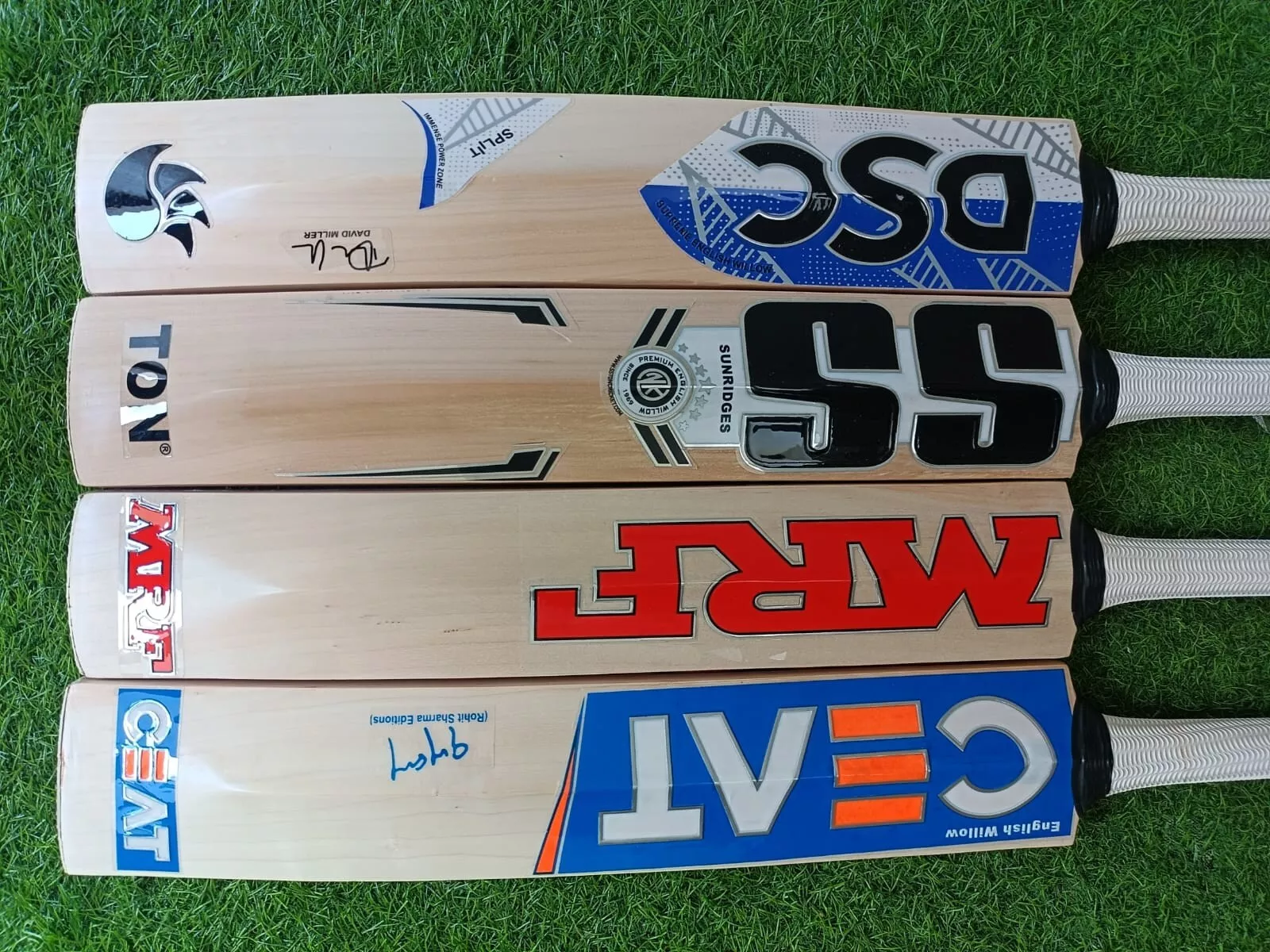 4x English Willow Grade 1 Cricket Bats with Big Edge (38-40mm) - Free ...