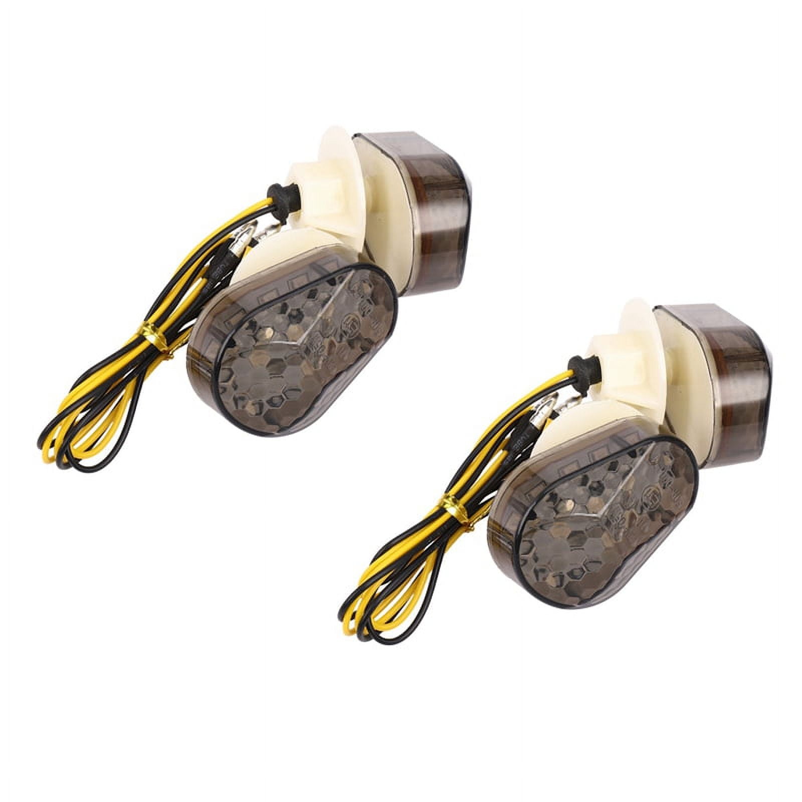 4x Flush Mount Turn Signals Light LED Flasher Indicator Lamp Blinker ...