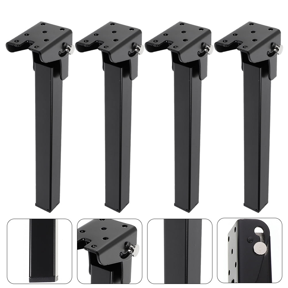 4x Folding Furniture Legs,Heavy Duty Metal Table Legs Foldable Cupboard ...