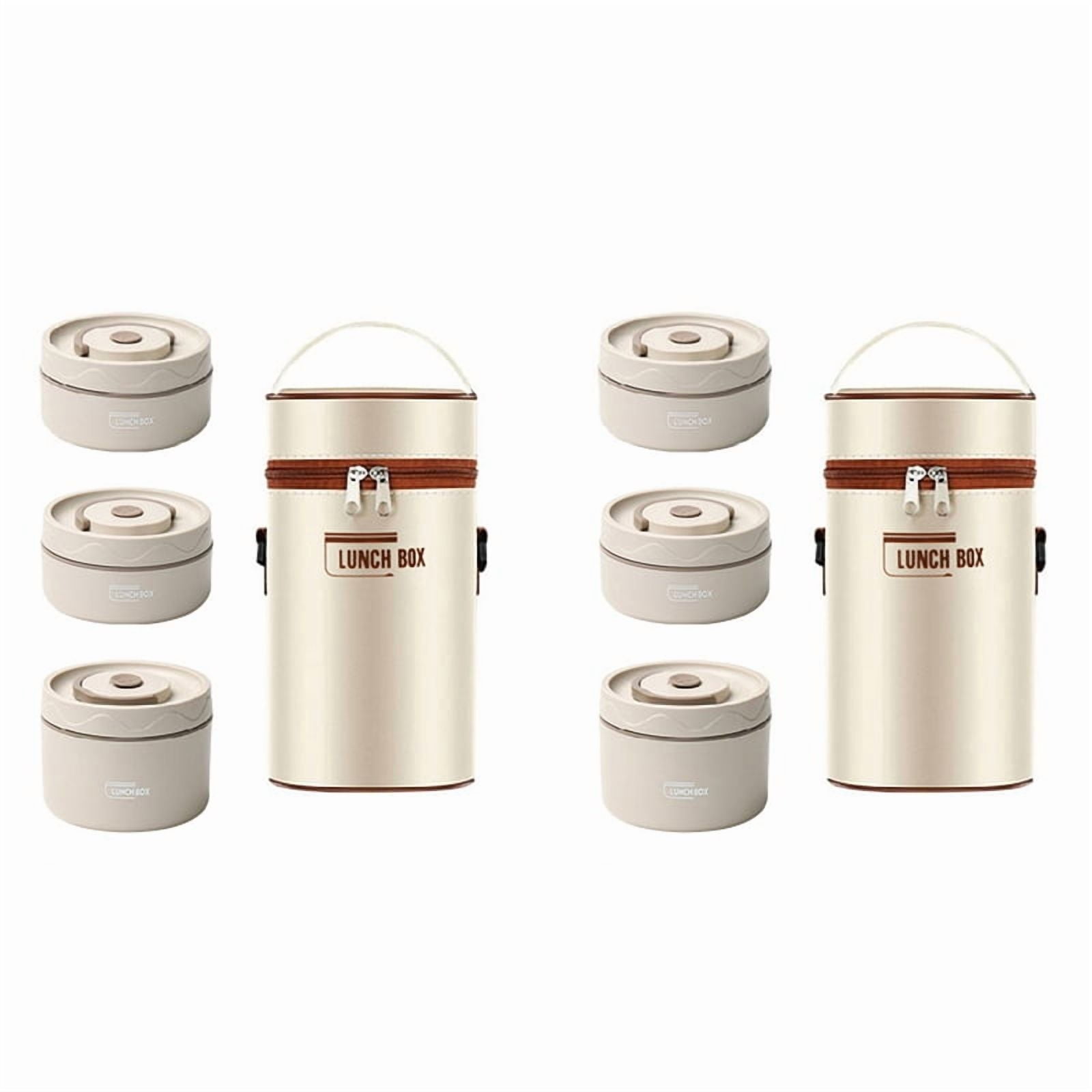 4x Food Warm Lunch Container,Stainless Steel Thermal Lunch Container ...