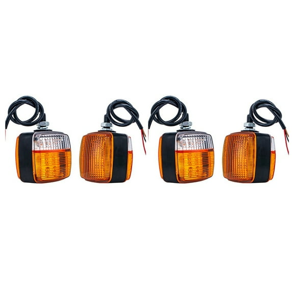 4x Forklift Turning Light LED Double-Sided Small Light 12V Square ...