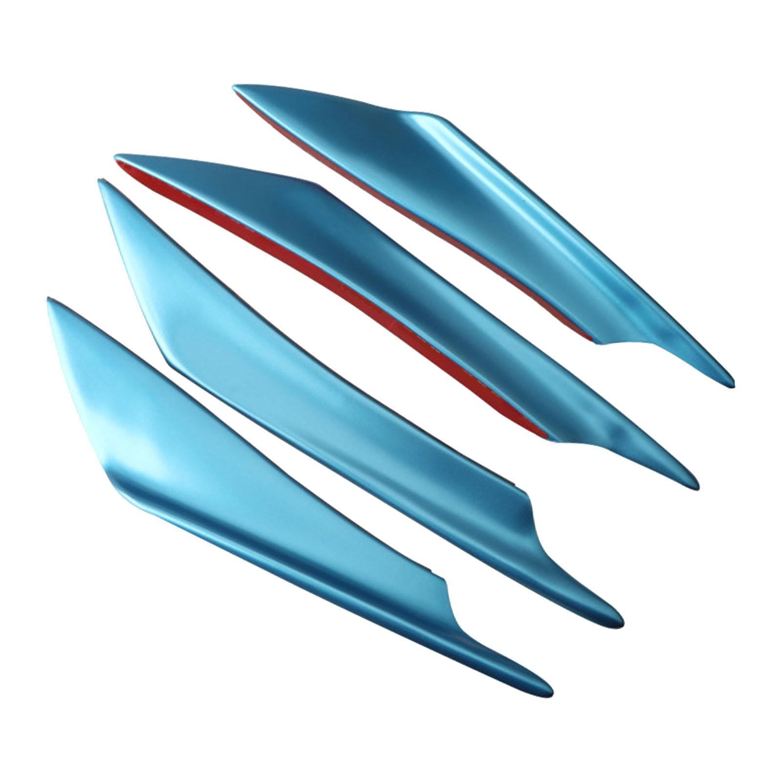 4x Front Bumper Diffuser Curved Shape ,Front Bumper Diffuser ,Car ...