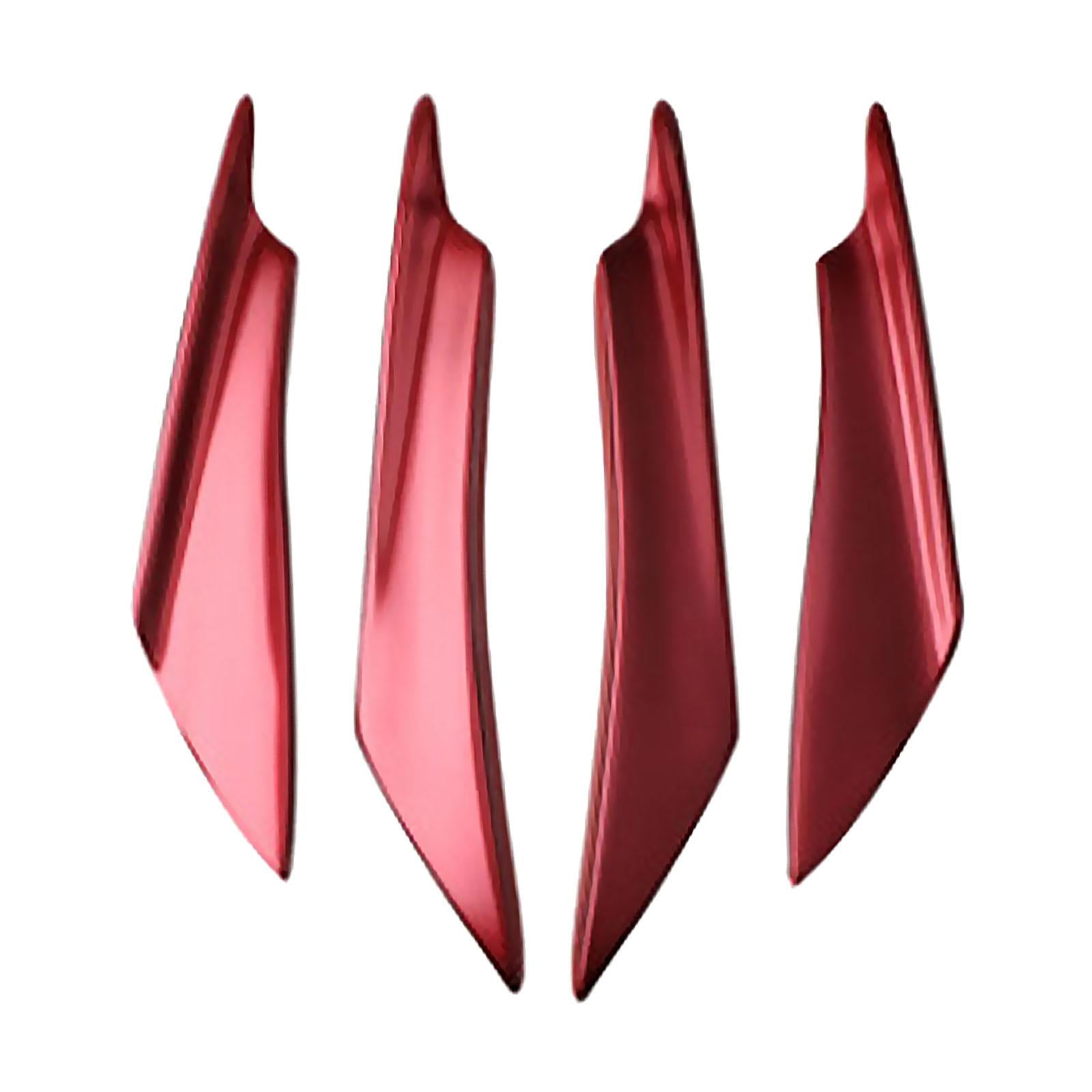 4x Front Bumper Diffuser Curved Shape ,Front Bumper Diffuser ,Car ...