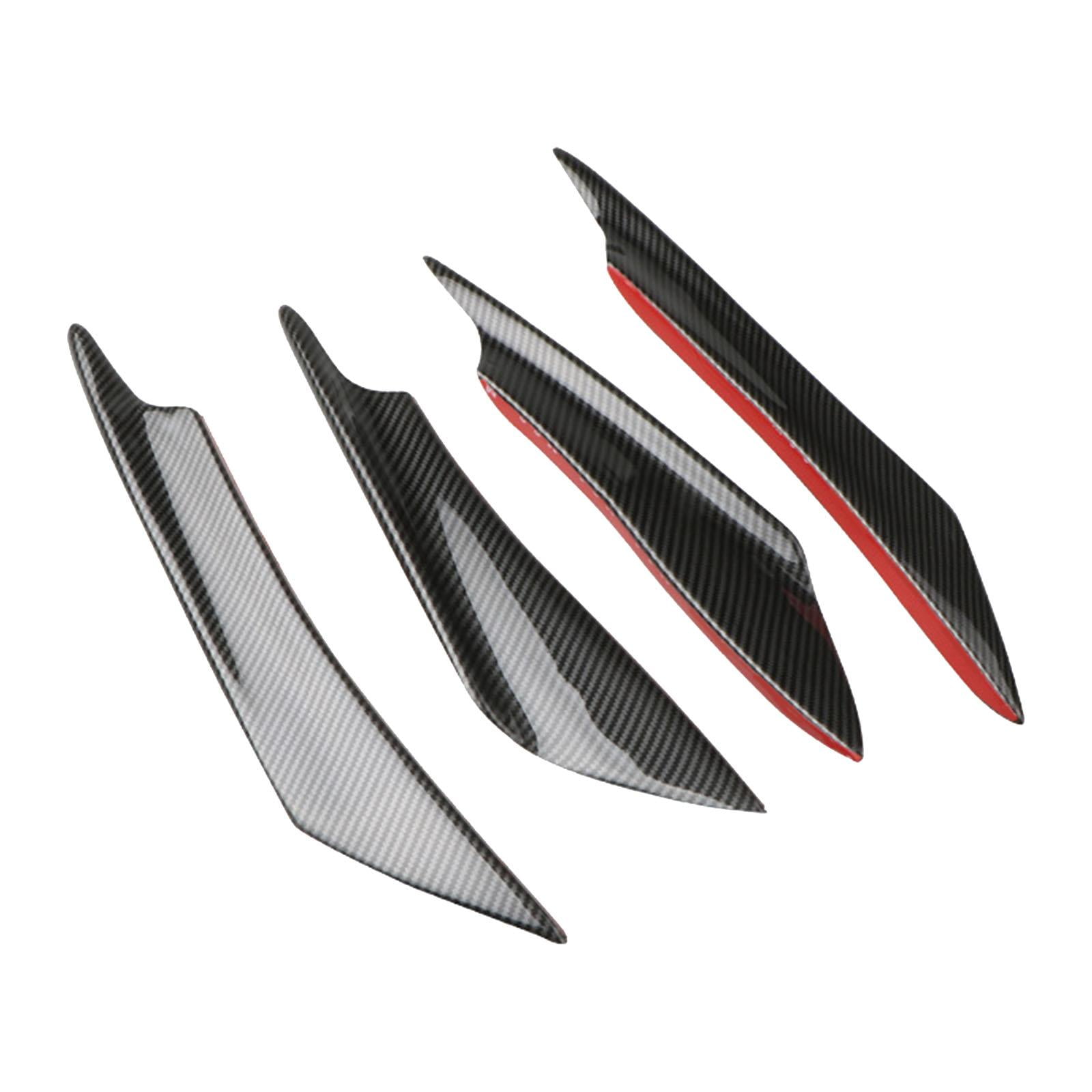 4x Front Bumper Lip Diffuser Car Body Decor Car Modification Universal ...