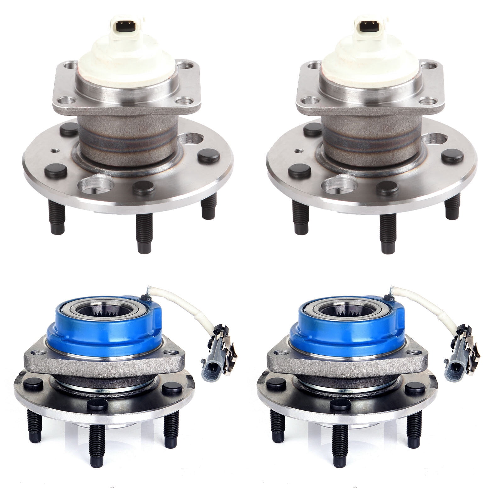 4x Front Rear Wheel Bearing Hub Assy For 2000-13 Chevy Impala Monte ...
