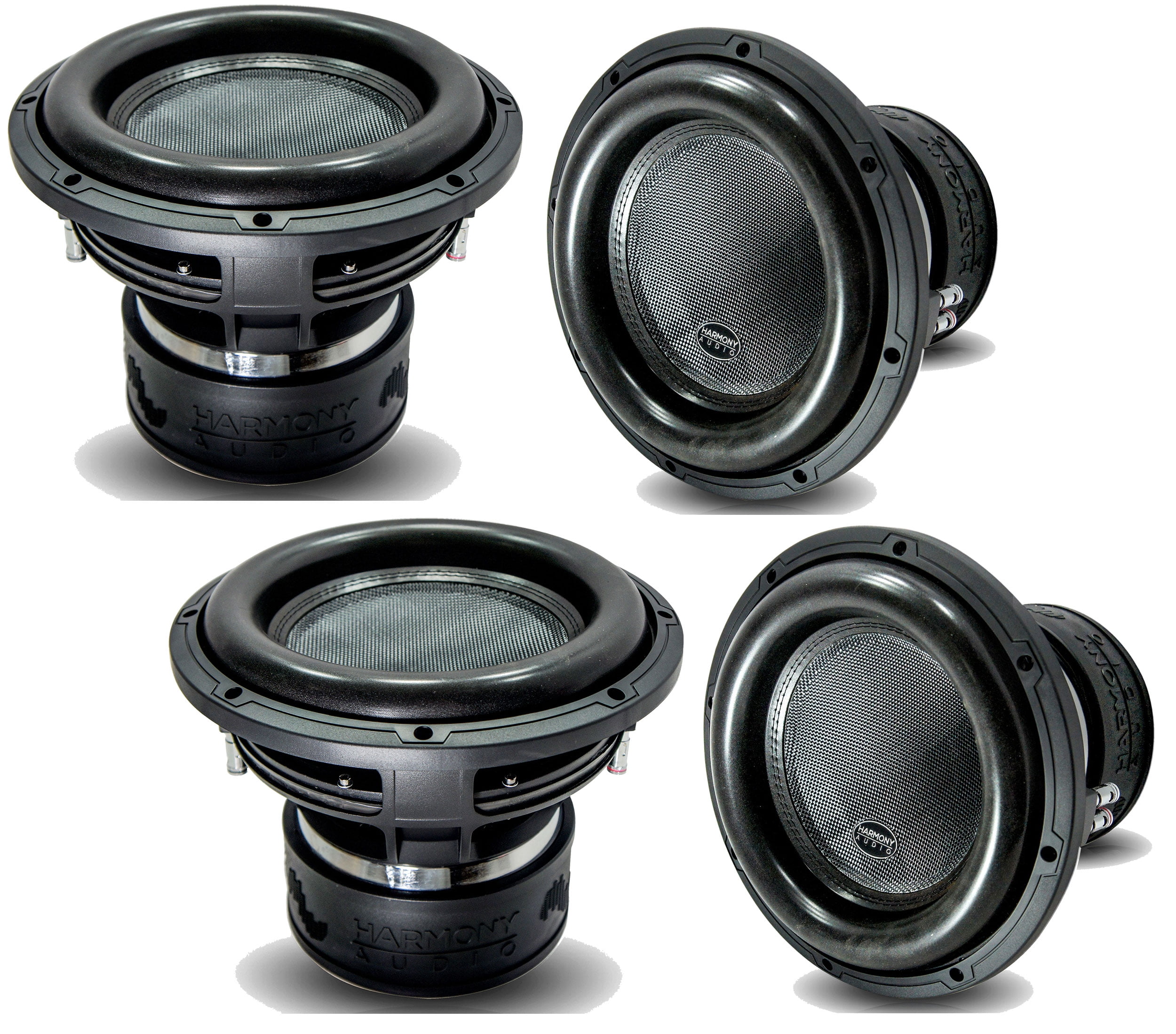 4x Harmony HA-ML122 Monolith 12" Competition SPL Sub 3000W Dual 2 Ohm ...