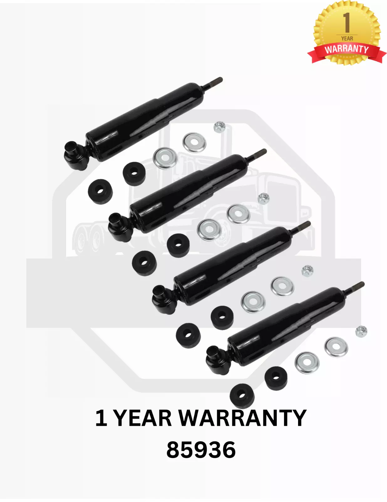 4x Heavy Duty Shock Absorber for Kenworth T680 Rep: 85936, 03-08781-2 ...