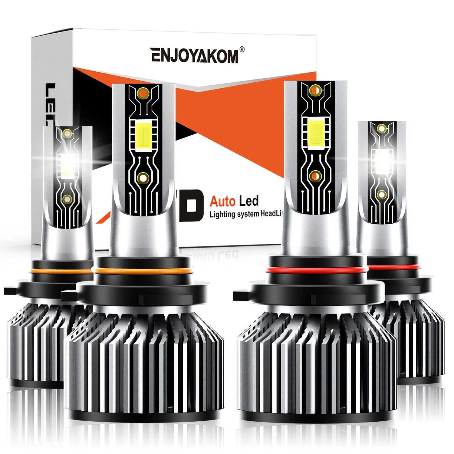 4x High Low Beam For Toyota Celica 1994-1996-9005 9006 LED Headlight Bulbs Kit 600% 6000K ...