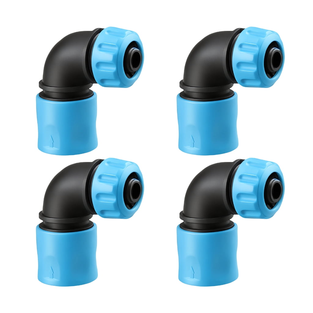 4x High Strength Garden Hose 90 Degree Angled Connectors Vehicle Wash ...