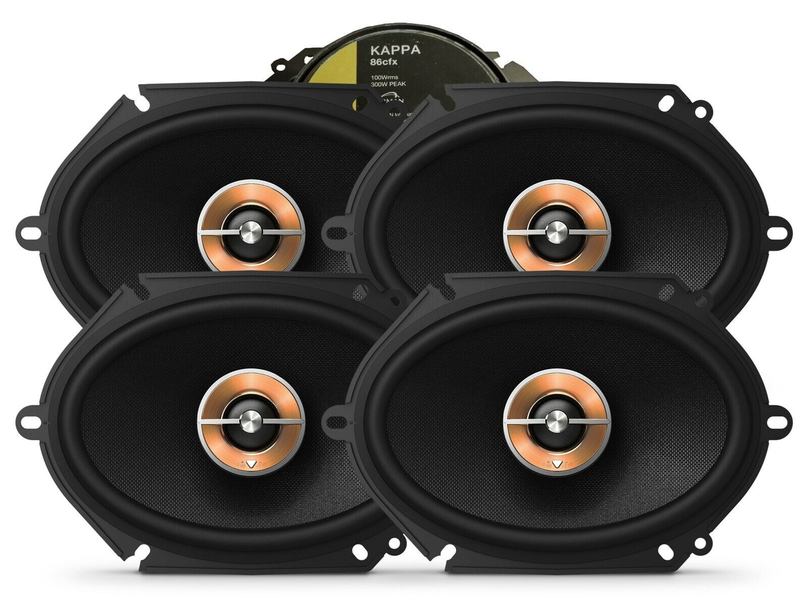 4x Infinity Kappa 86CFX 6"x8" 600 Watts MAX Power Handling 2-Way Car ...