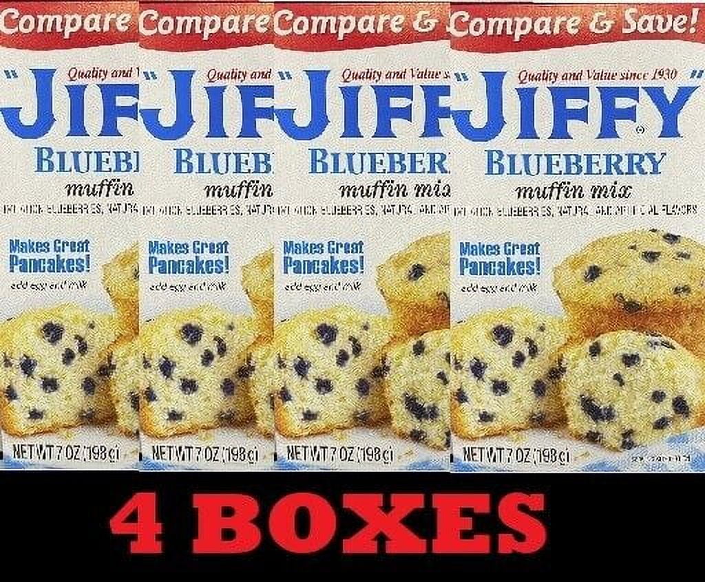 4x Jiffy BLUEBERRY MUFFIN Mix 7 Oz Box Baking - 4 BOXES BULK - Walmart.com