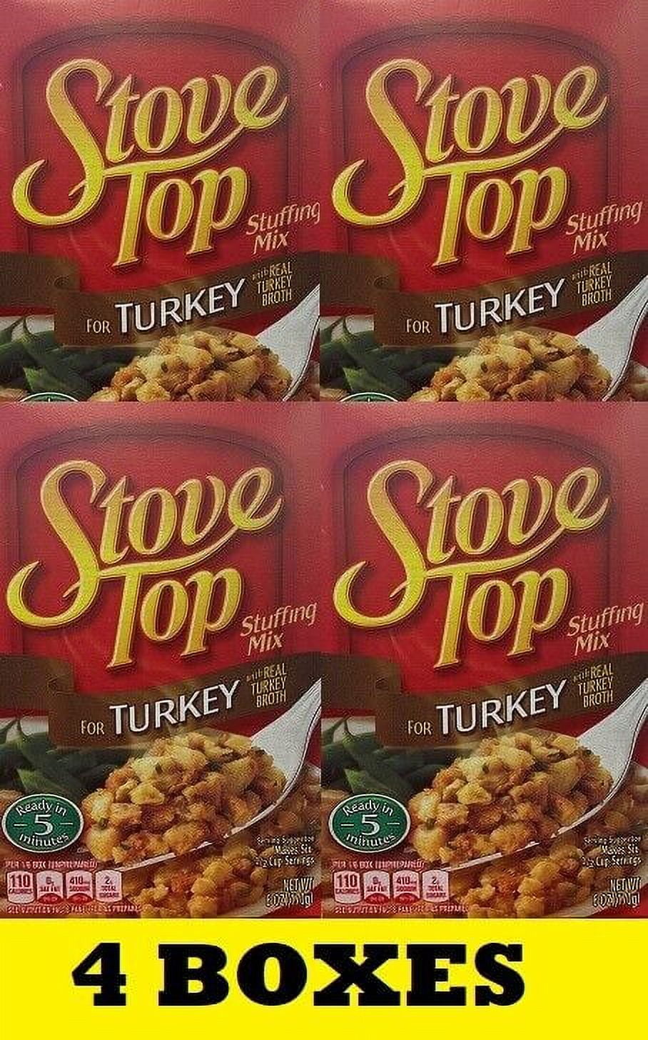 4x KRAFT Stove Top TURKEY Stuffing Mix (6 oz Box) BULK FREE SHIPPING ...