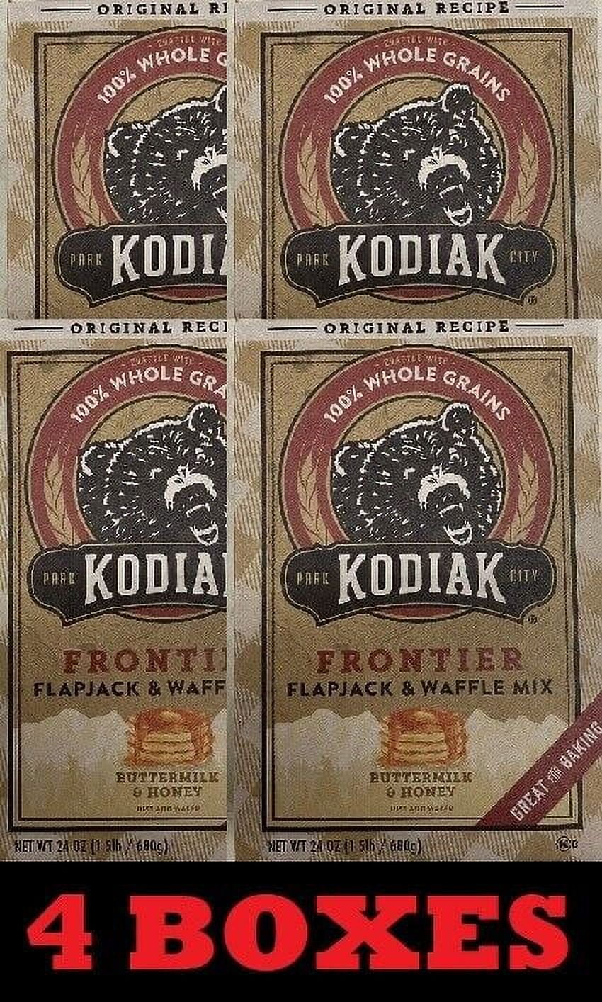 4x Kodiak Cakes Frontier Flapjack & Waffle Mix Buttermilk & Honey 24oz ...