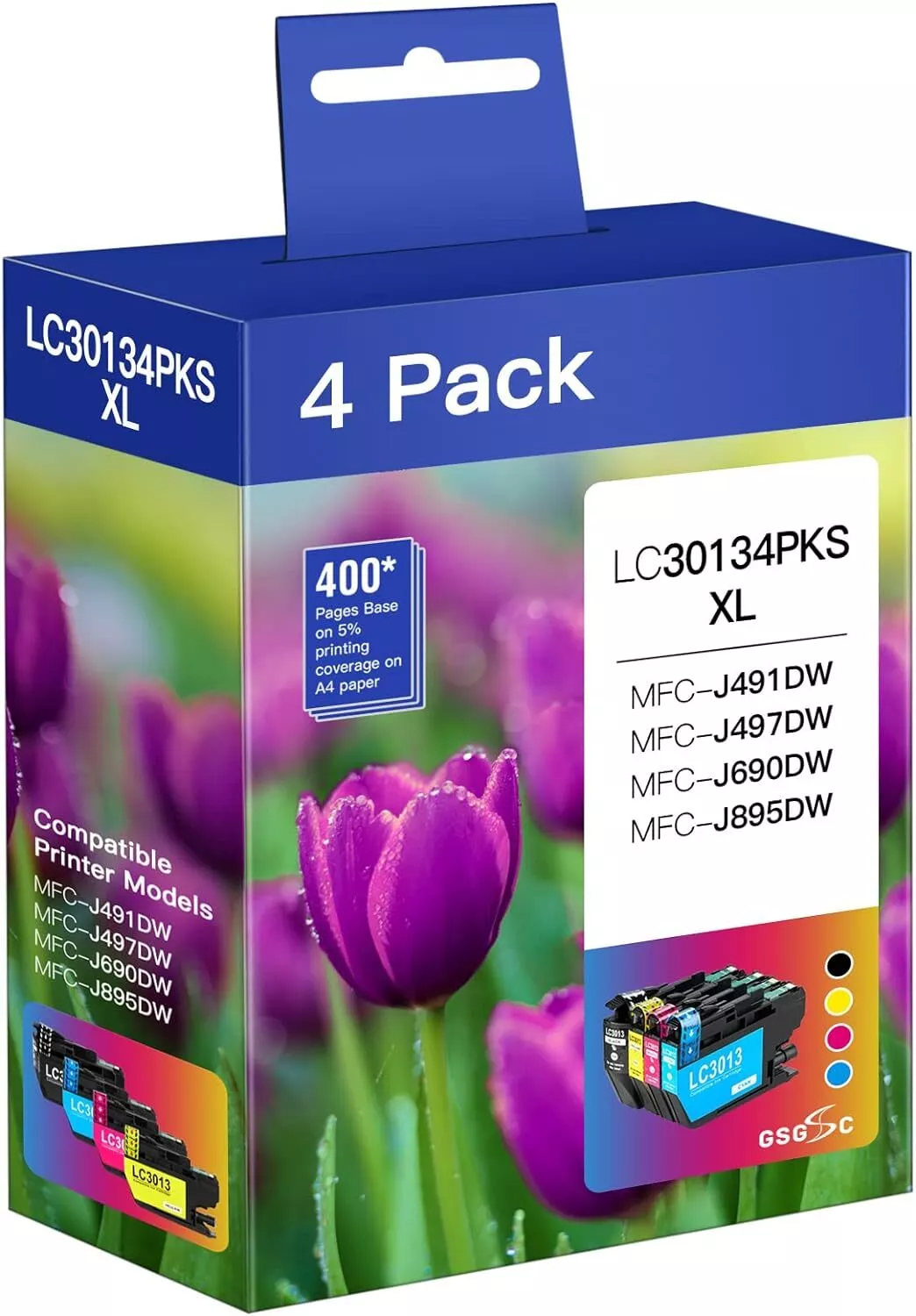 4x LC3013 LC3011 XL Ink replacement for Brother MFC-J491DW J497DW MFC ...