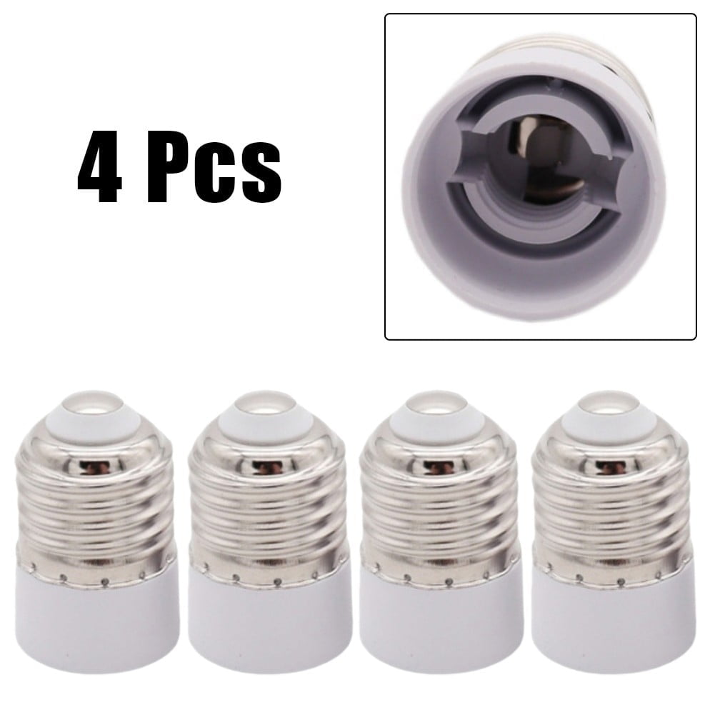 4x Lamp Socket Adapter e27 to e14 Socket Connector Light Bulb Converter ...