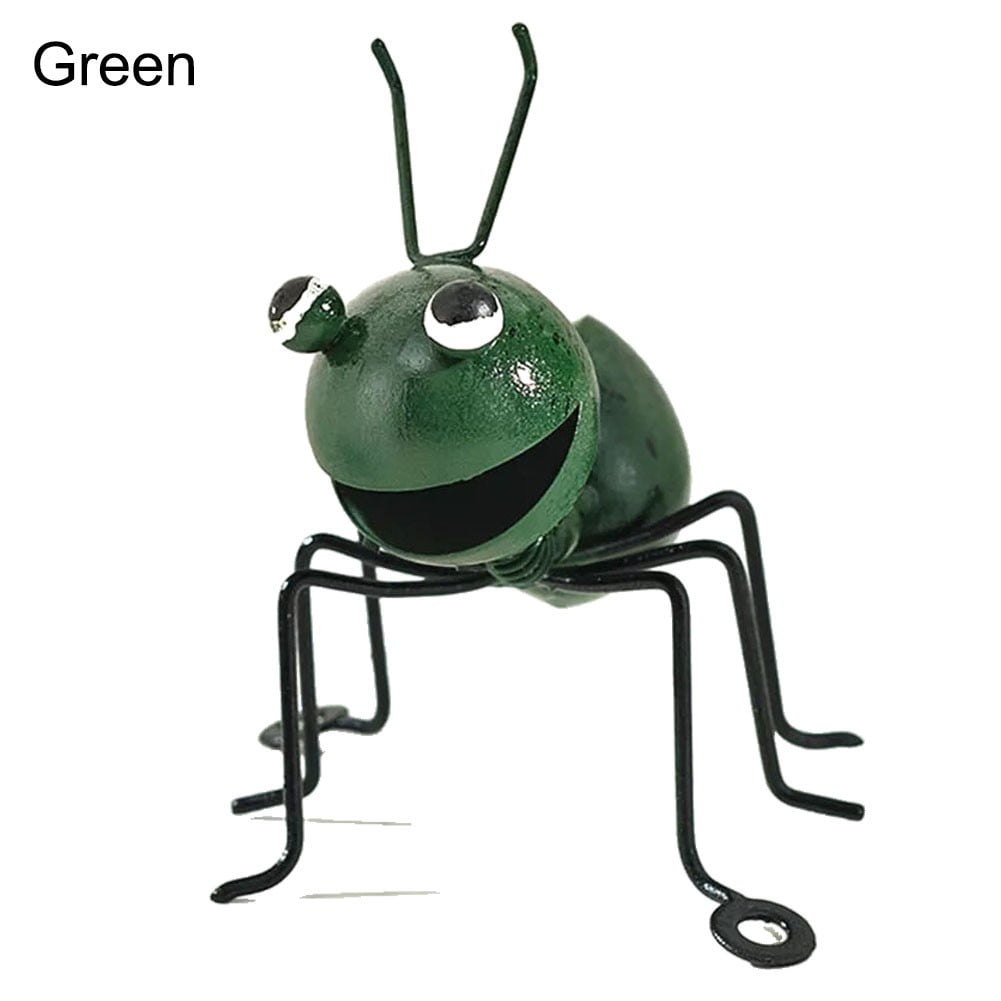 4x Metal Ant Flower Garden Fence Ornament Wall Art Hanging Sculpture,Outdoor Garden Decor,Metal ...