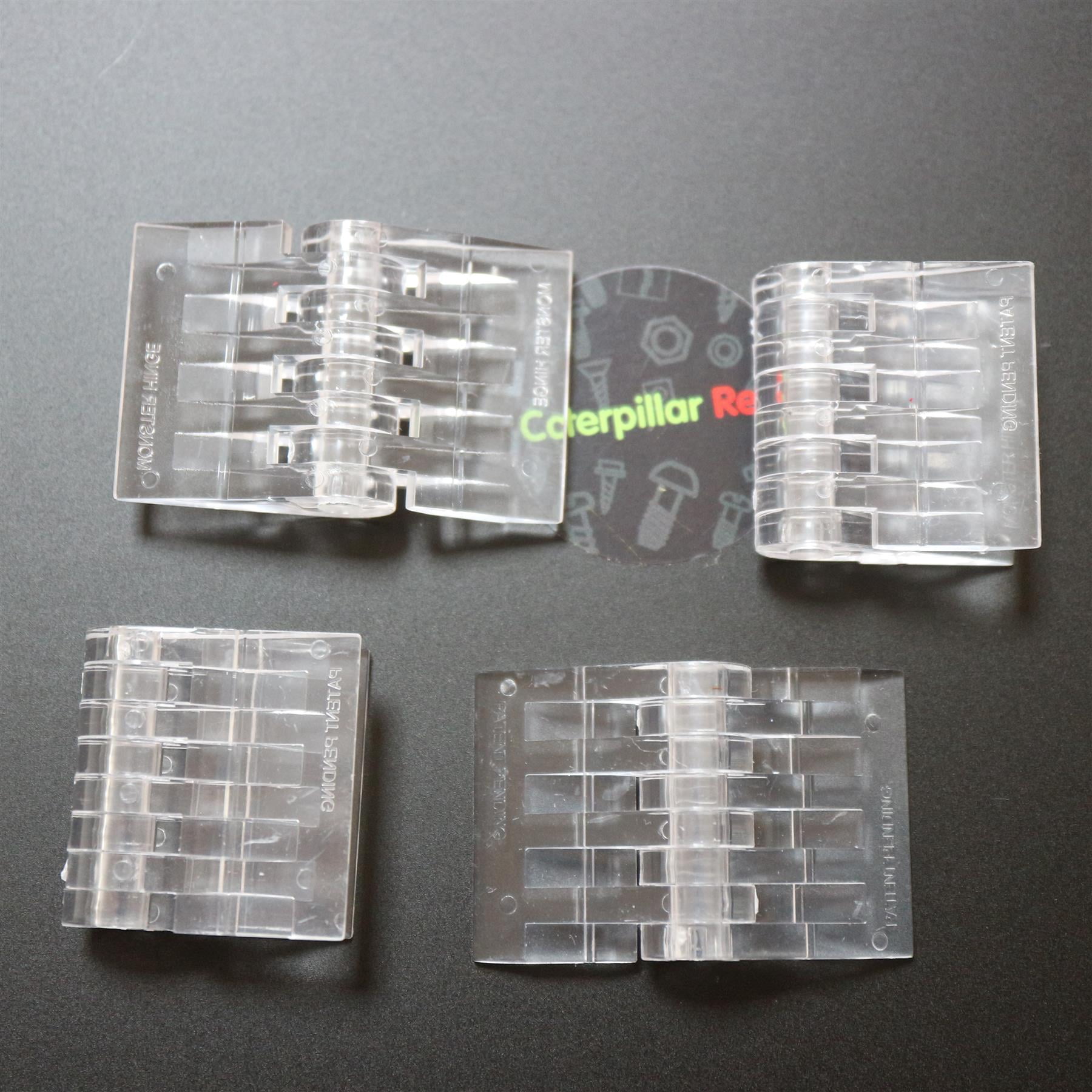 4 x Monster Hinge Hinges Clear Acrylic Plastic Transparent - Walmart.com