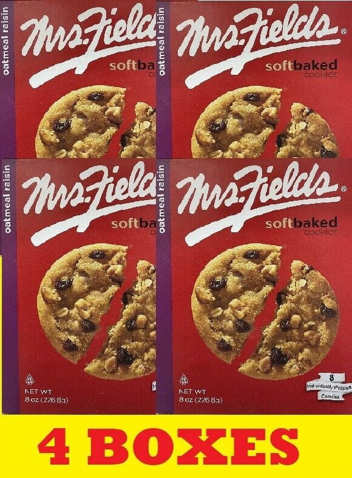 4x Mrs. Fields Soft Baked Oatmeal Raisin Cookies 8 Oz - 4 BOXES PACKS ...