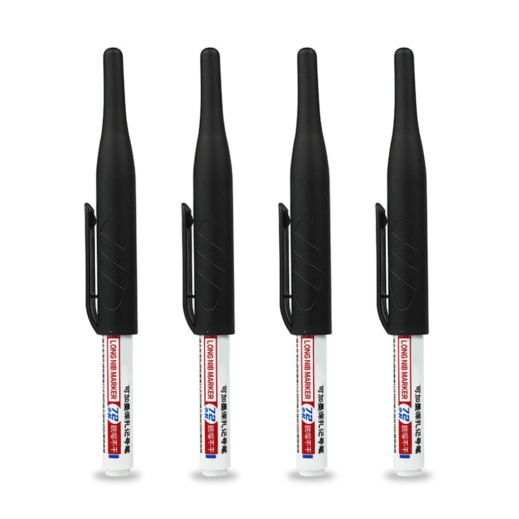 4x Multi-purpose Deep Hole Marker Pens Deep Reach Markers for Home ...