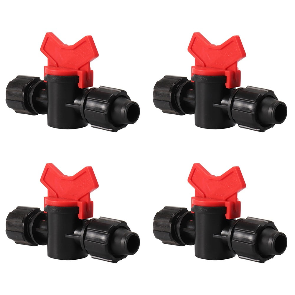 4x PE Pipe Ball Valve Quick Release With Lock 16mm Stop Valve Switch ...