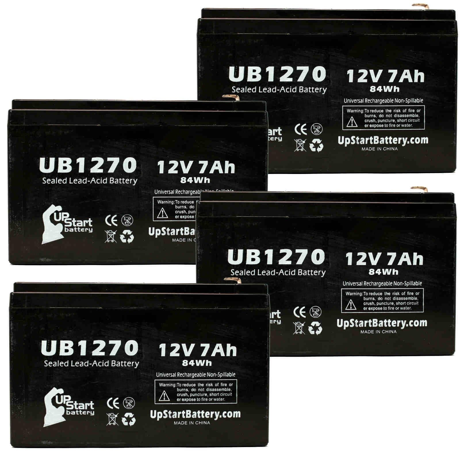 4x Pack - Compatible APC BACK-UPS 600 BN600 Battery - Replacement ...