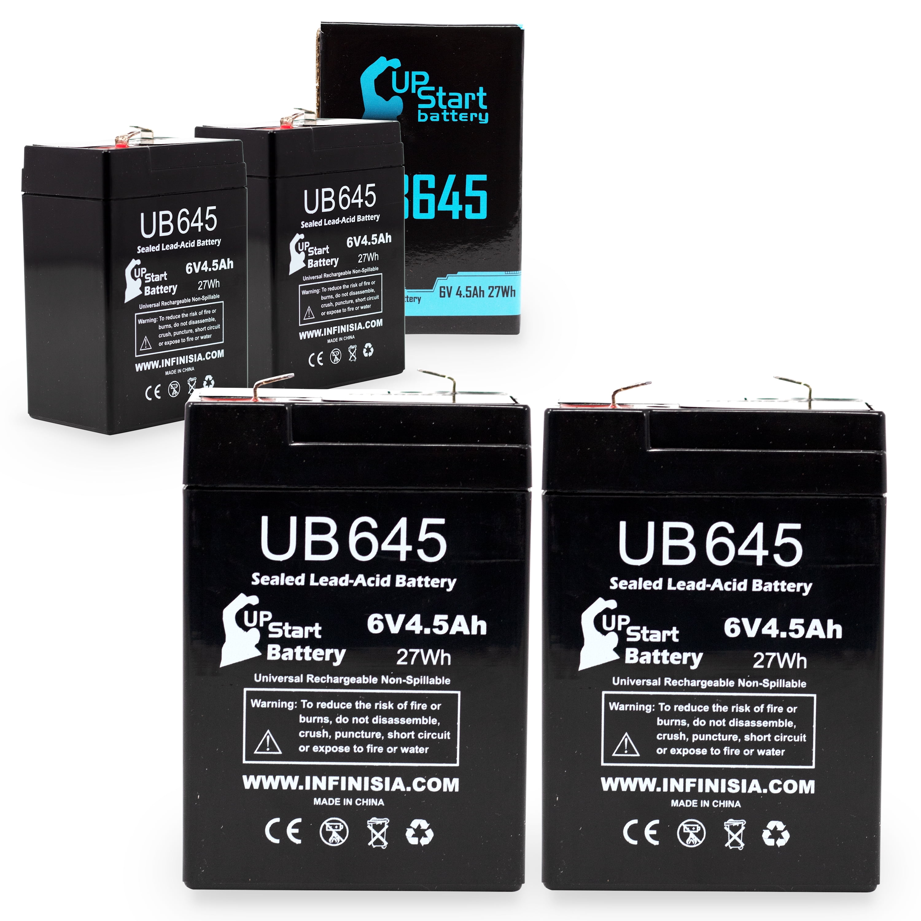 4x Pack - Compatible Alexander G64016 Battery - Replacement UB645 ...