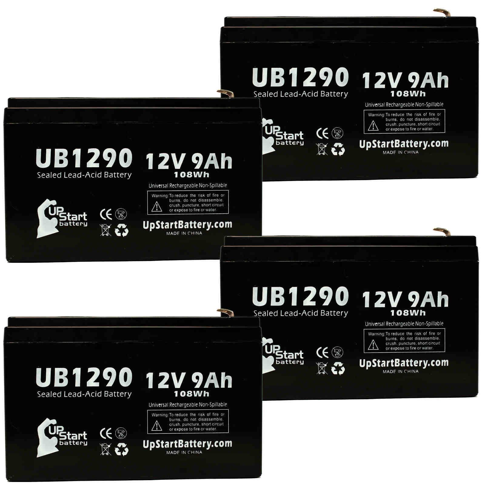 4x Pack - Compatible Altronix SMP5PMP4CB Battery - Replacement UB1290 ...