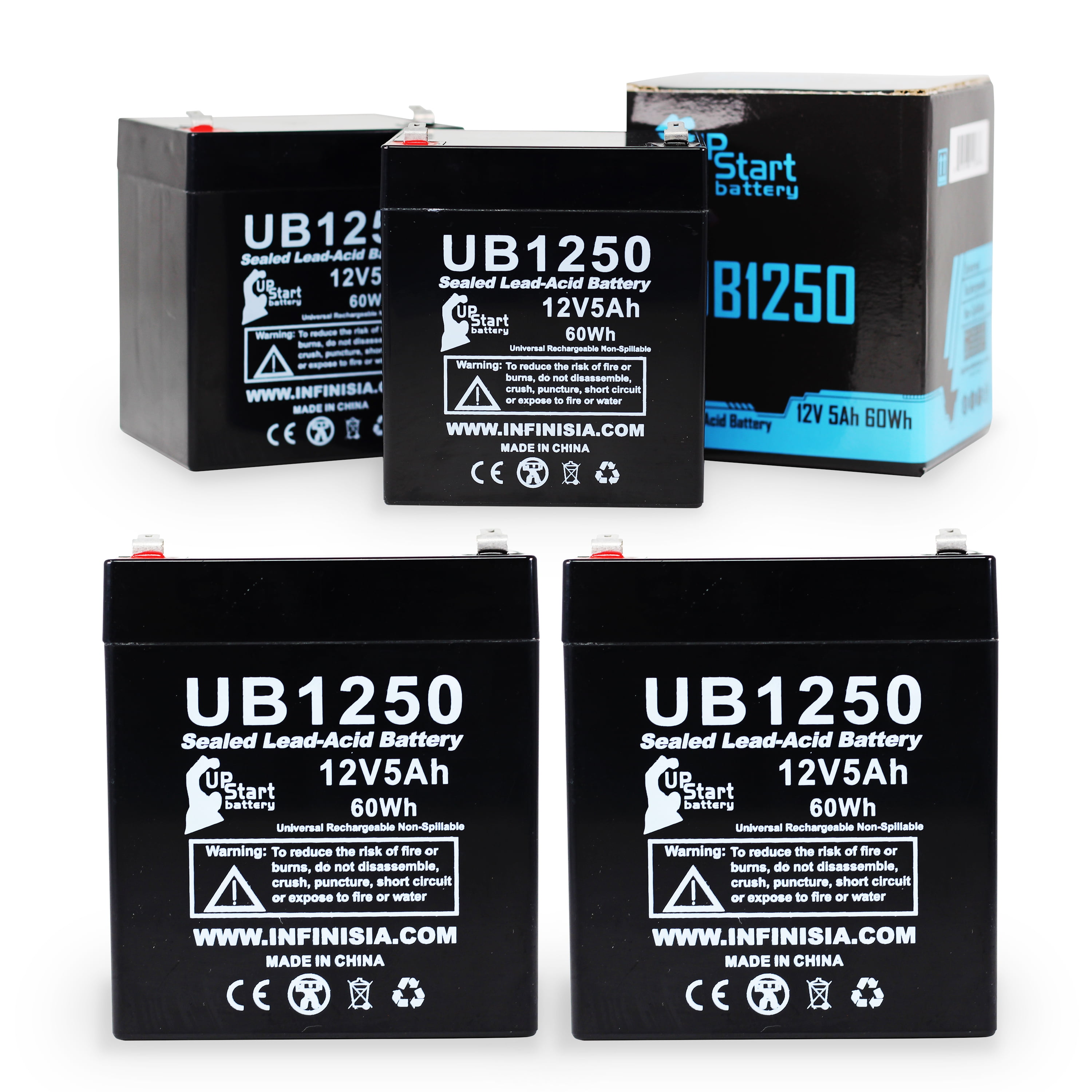 4x Pack - Compatible Belkin F6H500 Battery - Replacement UB1250 ...