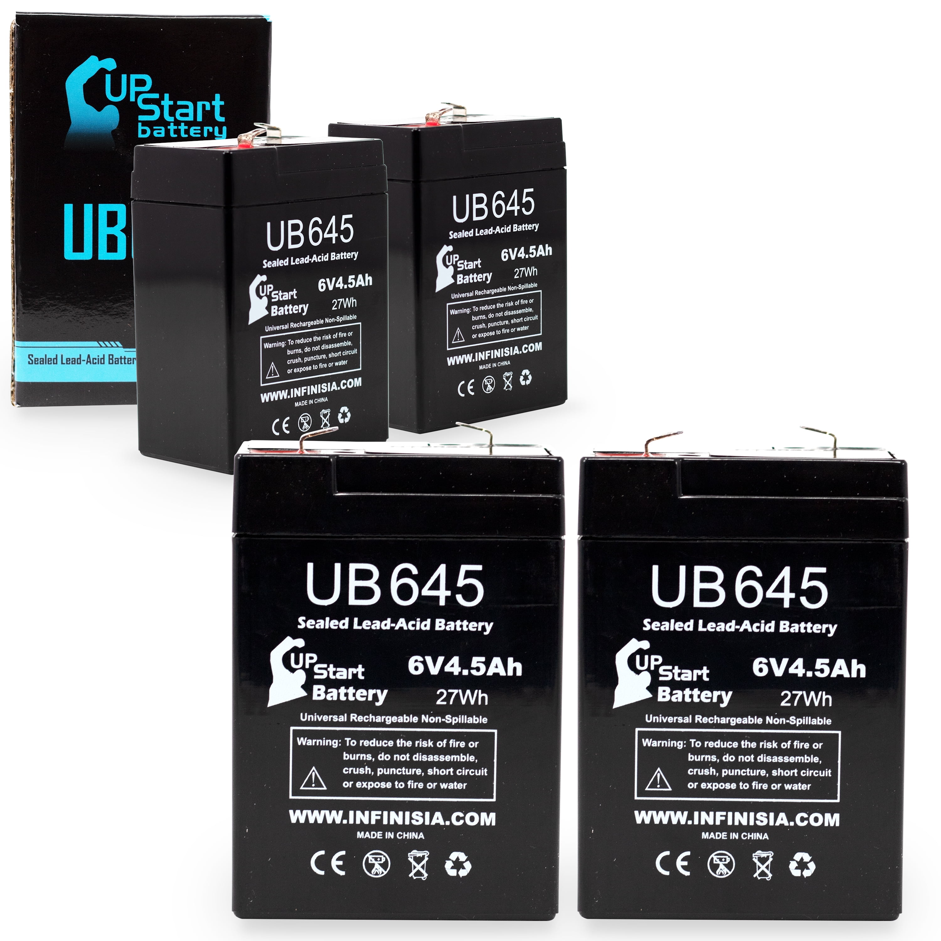 4x Pack - Compatible Eagle Pitcher CF6V4.5 Battery - Replacement UB645 ...