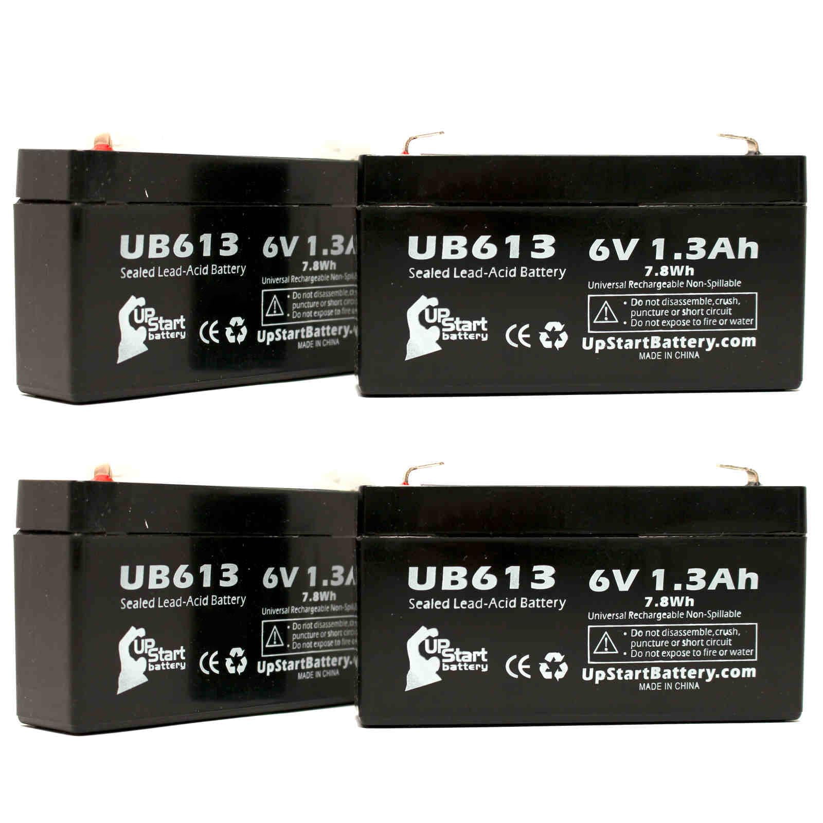 4x Pack - Compatible JASCO RB612 Battery - Replacement UB613 Universal ...