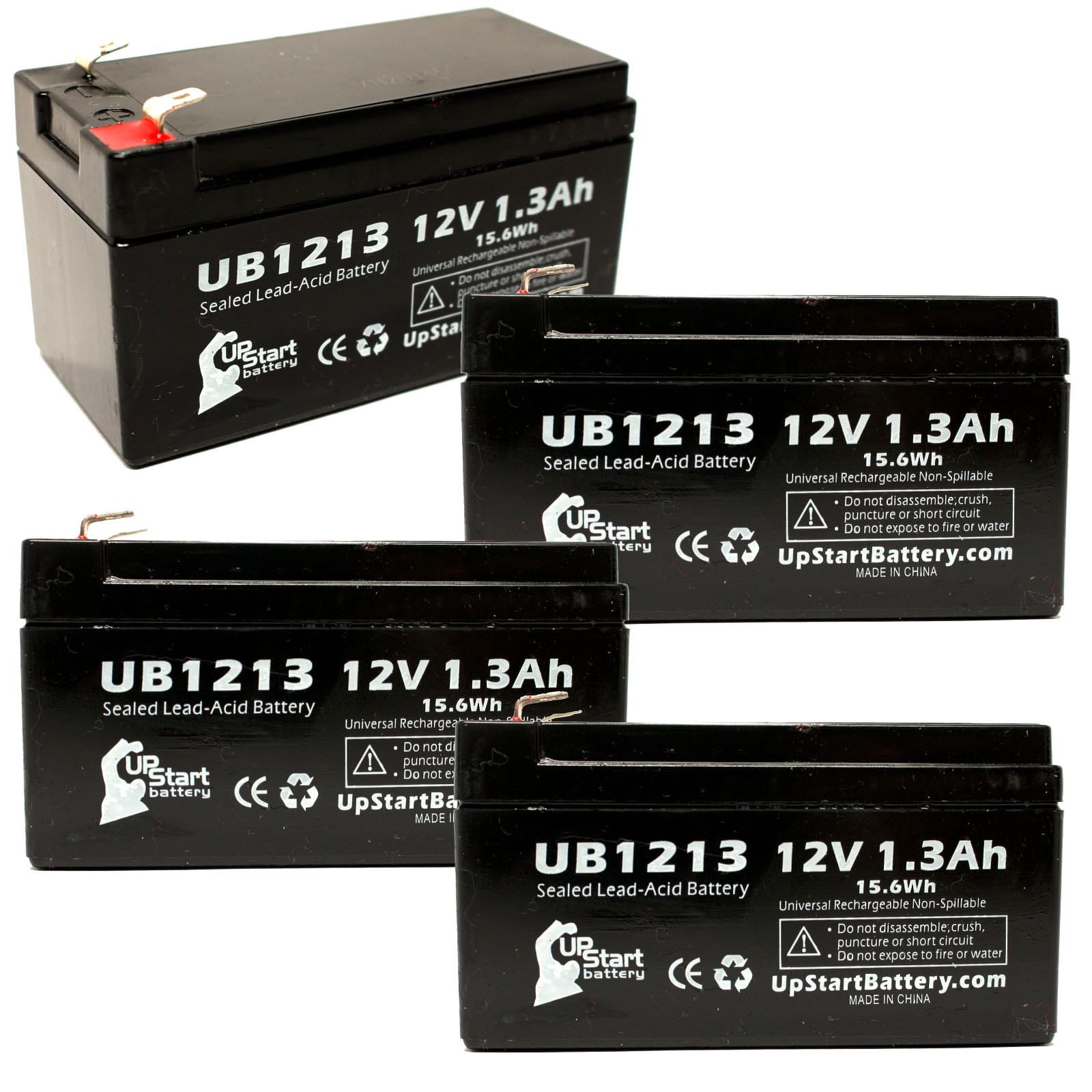 4x Pack - Compatible Powertron PE6V1F1 Battery - Replacement UB1213 ...