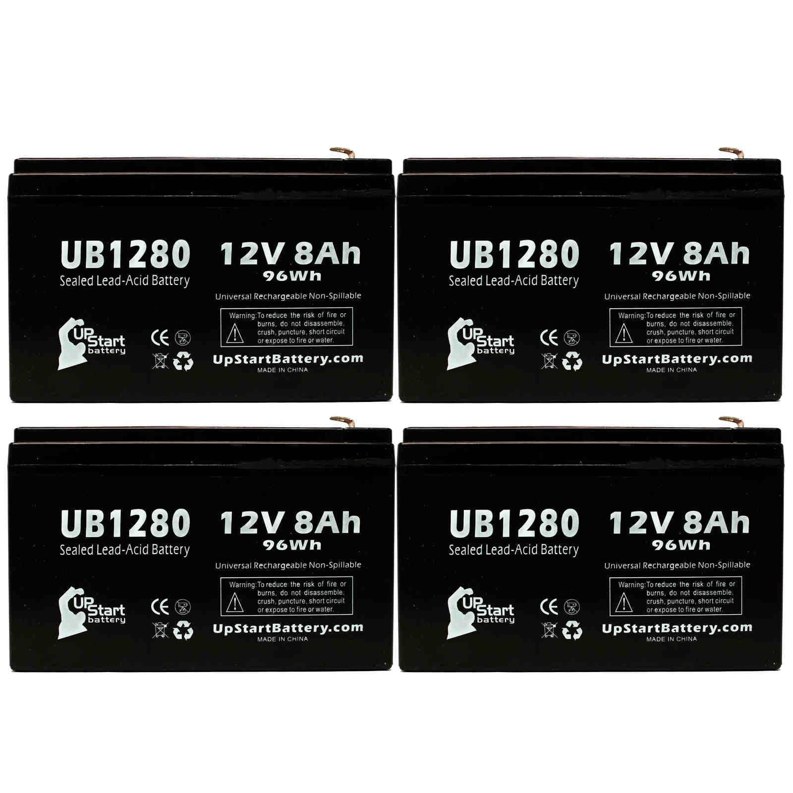 4x Pack - Compatible Simplex 2350 Battery - Replacement UB1280 ...