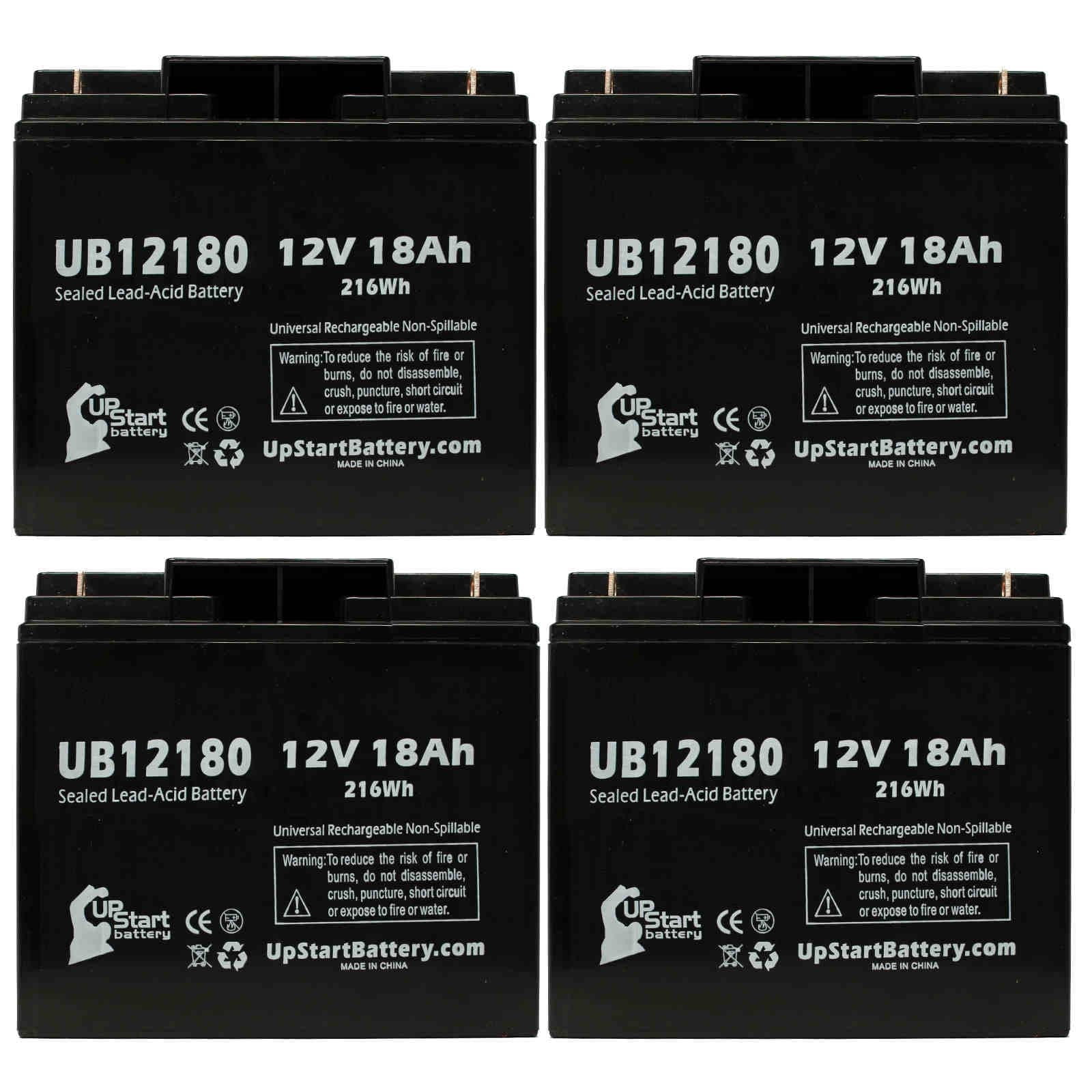 4x Pack - Compatible UNIVERSAL BATTERY UB1218 Battery - Replacement ...