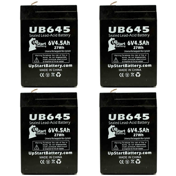 4x Pack - Interstate Batteries BSL0905 Battery Replacement - UB645 ...
