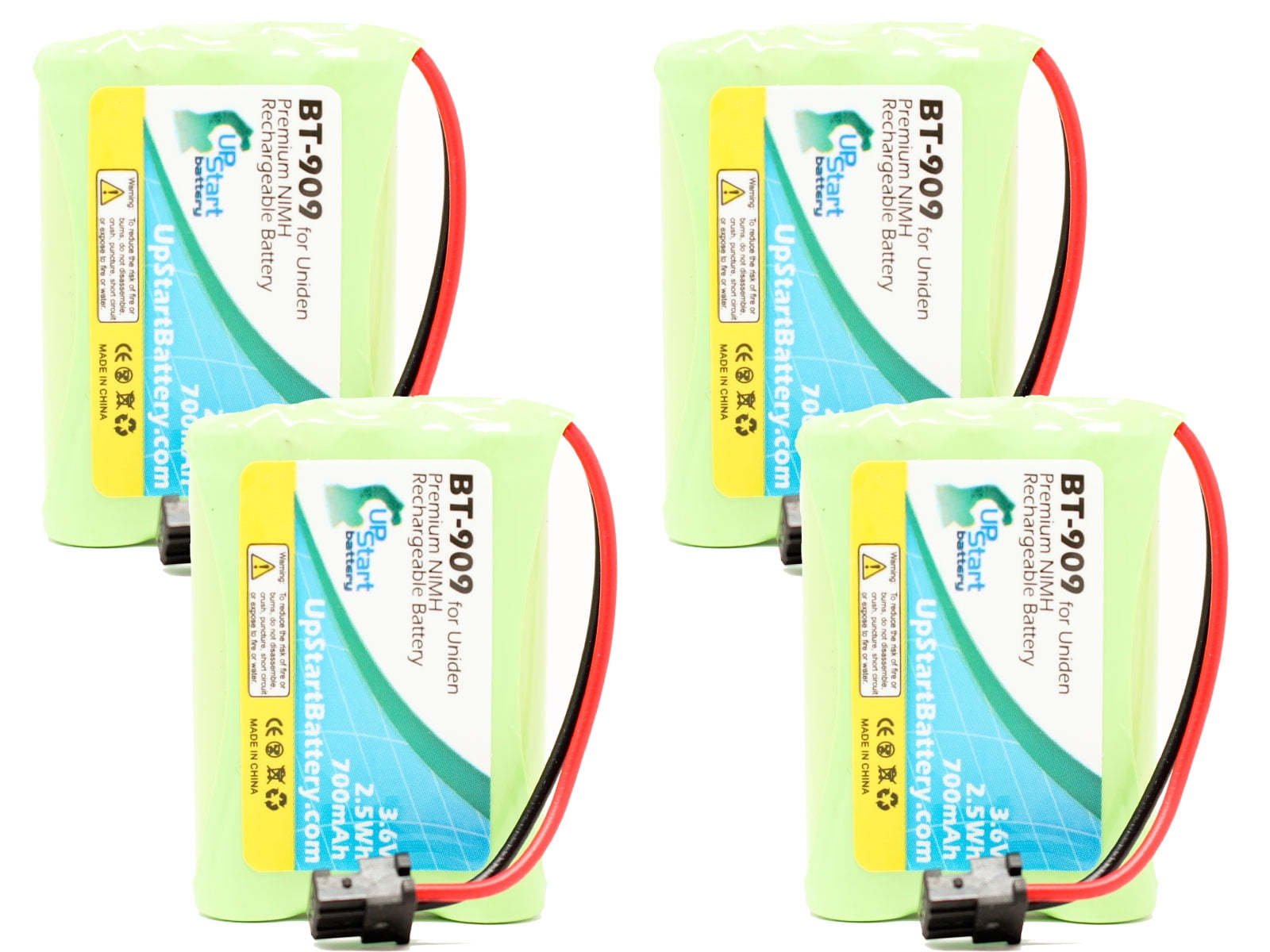 4x Pack - UpStart Battery RadioShack TAD-3892 Battery - Replacement for ...