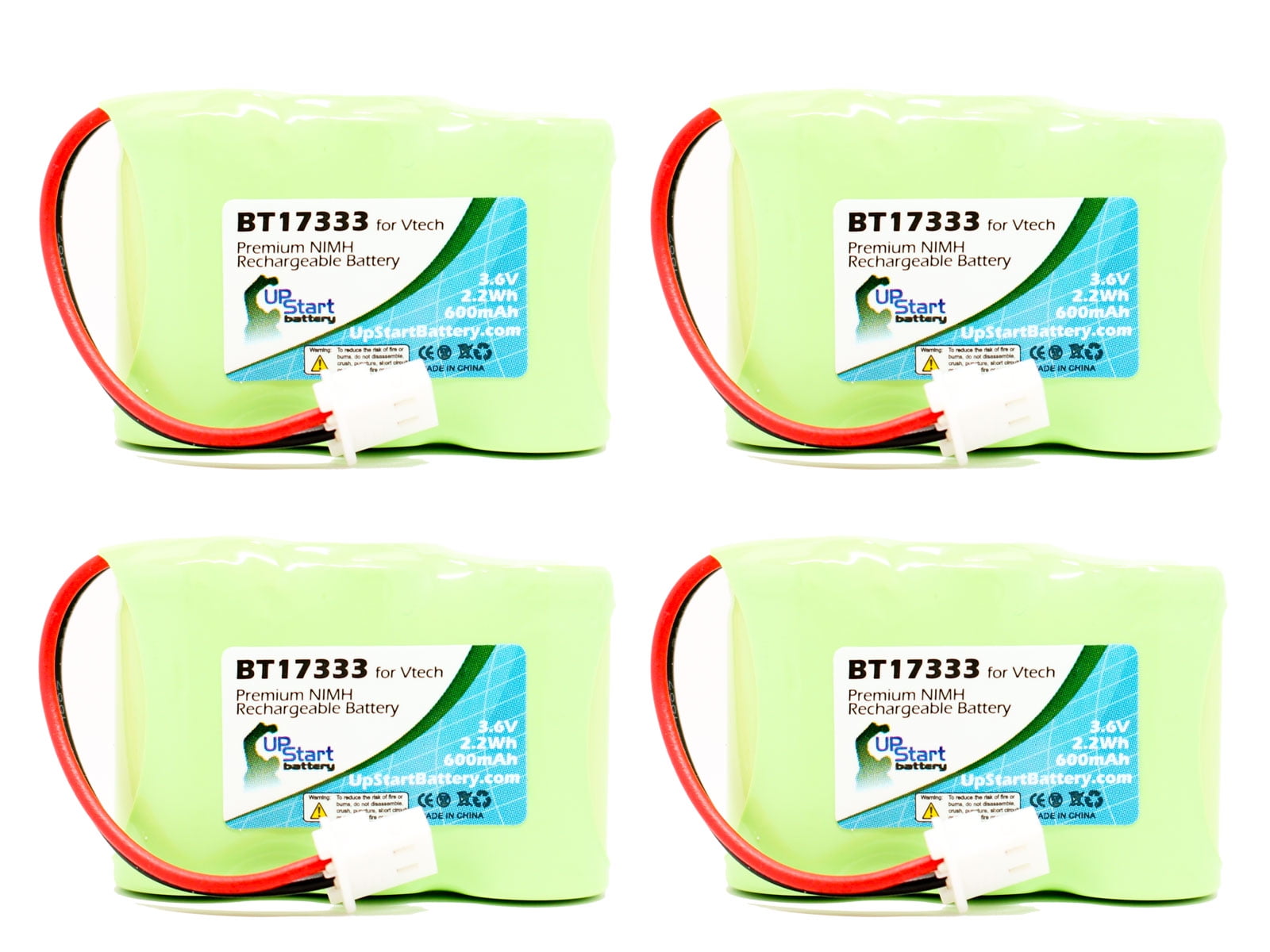 4x Pack - VTech BT-17333 Battery - Replacement for VTech Cordless Phone ...