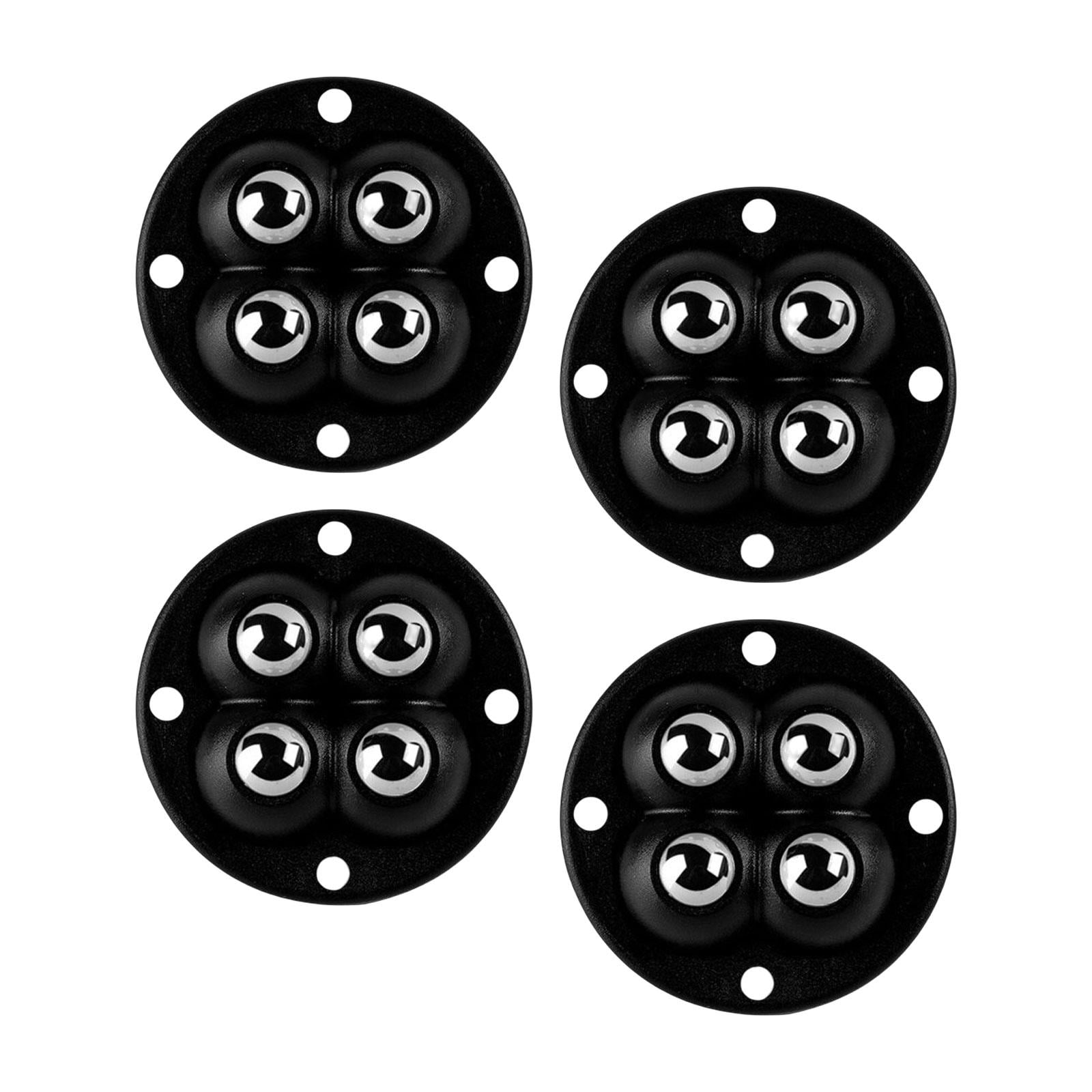 4x Paste Type Castor Roller Pulley Universal Pulley Rotatable Caster ...