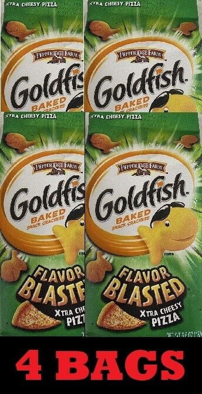 4x Pepperidge Farm Goldfish Flavor Blasted XTRA CHEESY PIZZA Crackers 4 ...