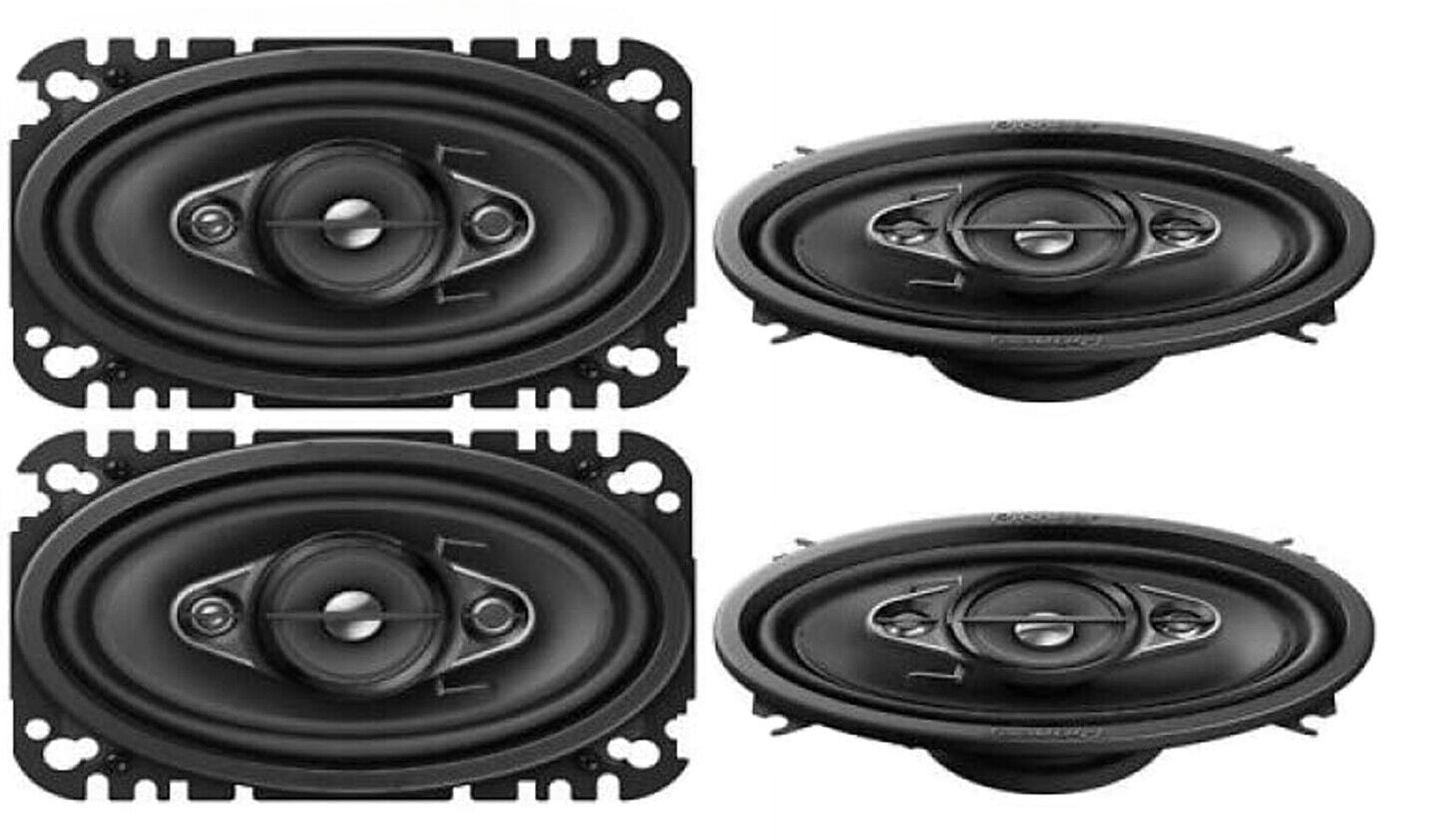 4x Pioneer TS-A4670F 4x6" 4-way 420W Total Max Power Midrange Coaxial ...