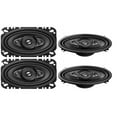 4x Pioneer TS-A4670F 4x6" 4-way 420W Total Max Power Midrange Coaxial ...