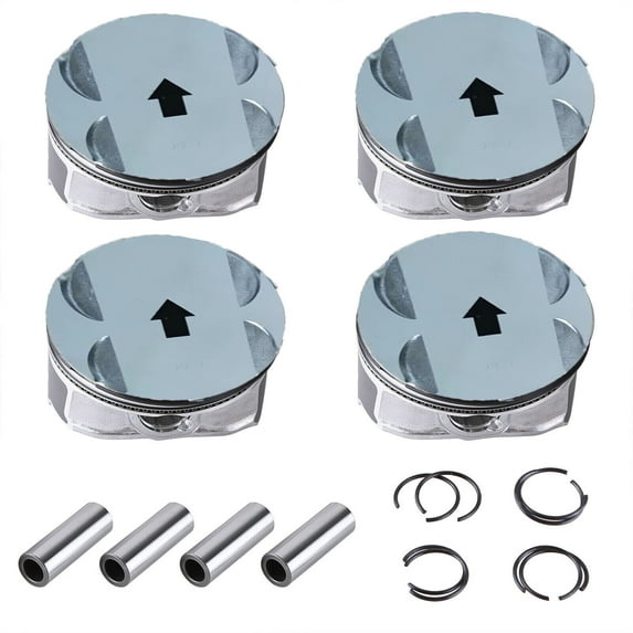4x Pistons & Rings Kit For 10-2017 Chevy Equinox GMC Terrain Buick 2.4L ...