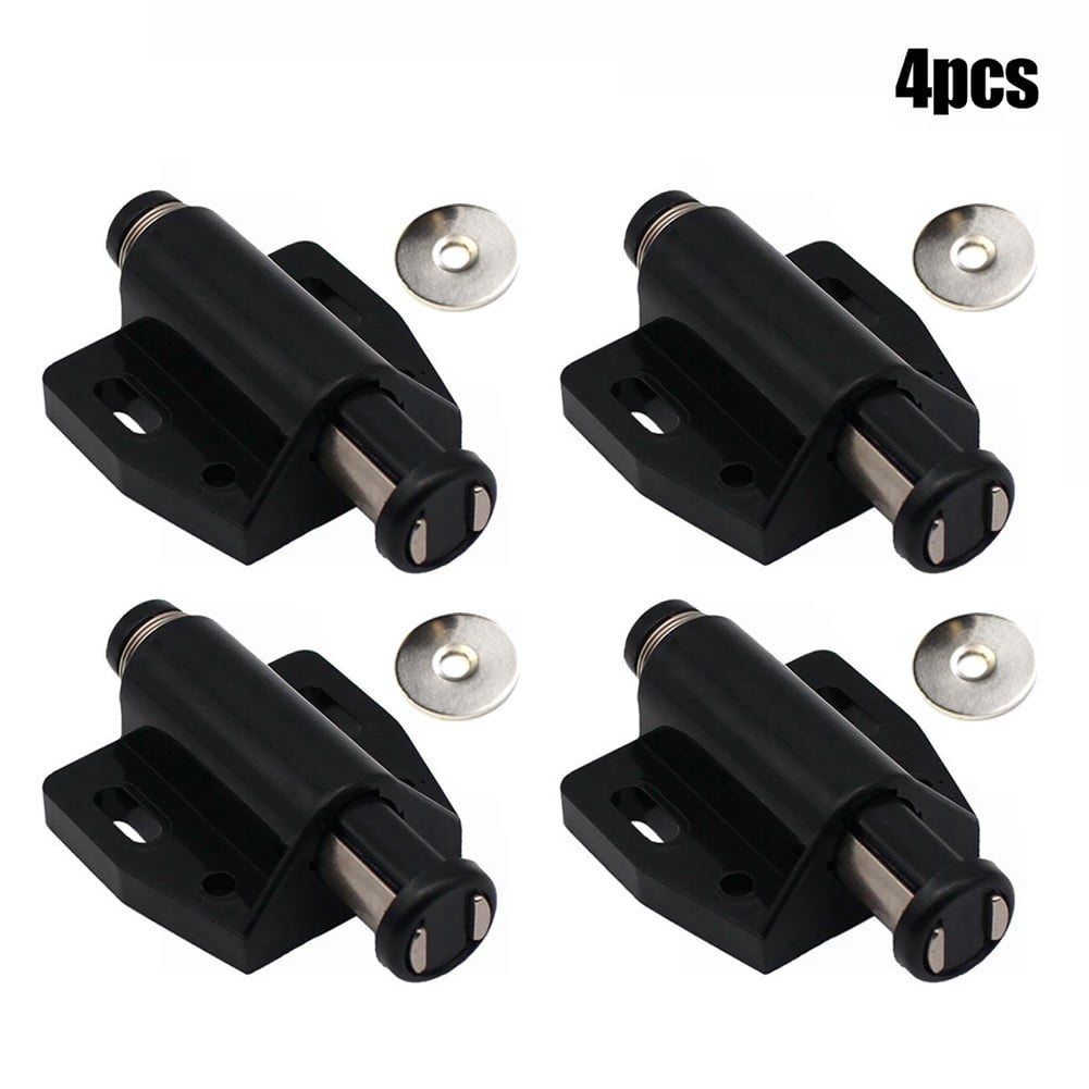 4x Push To Open Magnetic Drawer Cabinet Doors Latch Catch Touch Kitchen ...