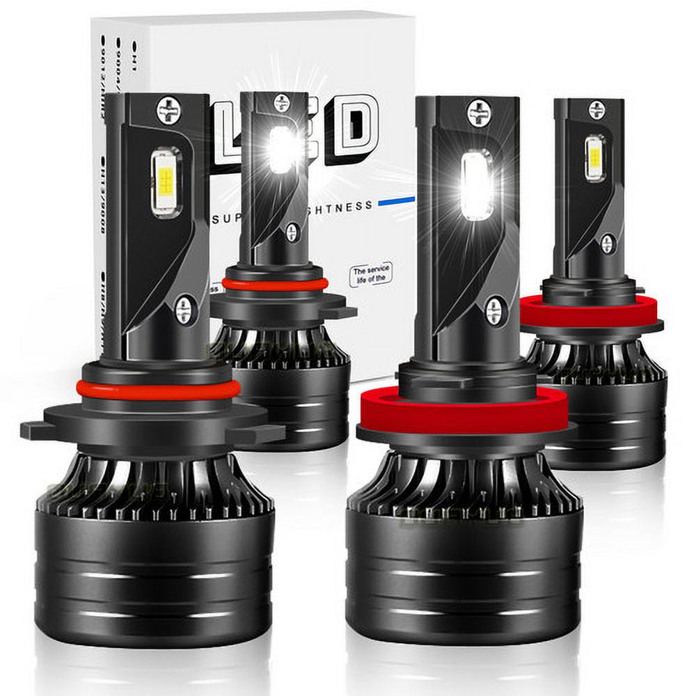 4x Quayub Combo LED Bulbs for 2006-2018 Honda Pilot Headlight Lights ...