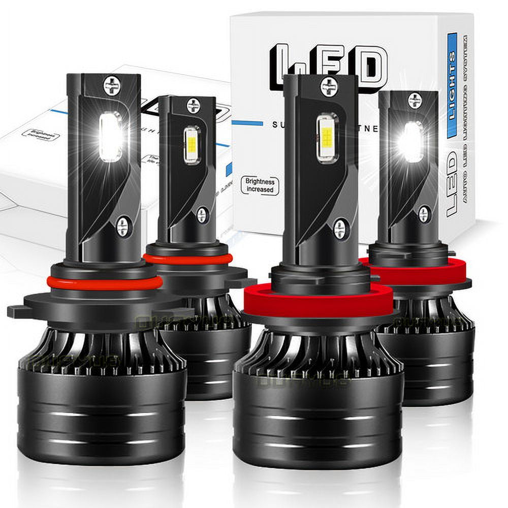 4x Quayub Combo LED Bulbs for 2010-2018 Mazda 3 Headlight Lights ...