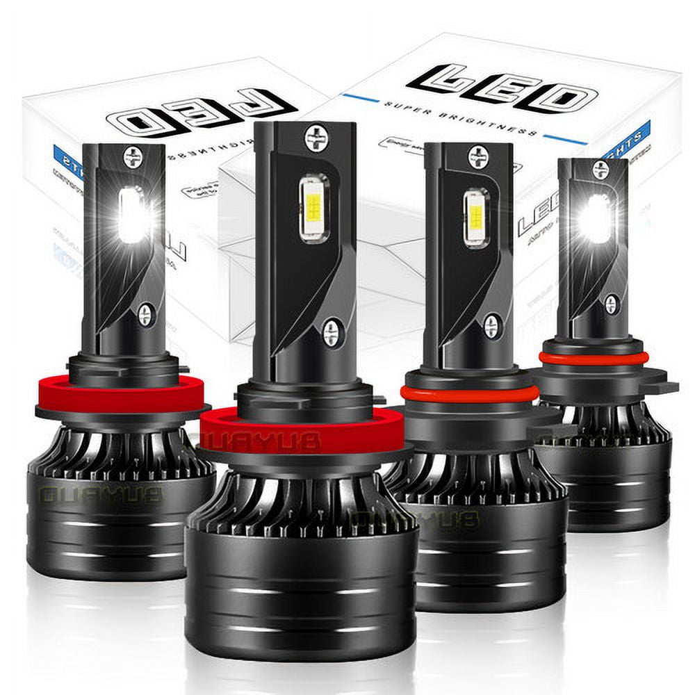 4x Quayub Combo LED Bulbs for 2015-2019 Ford Transit Headlight Lights ...